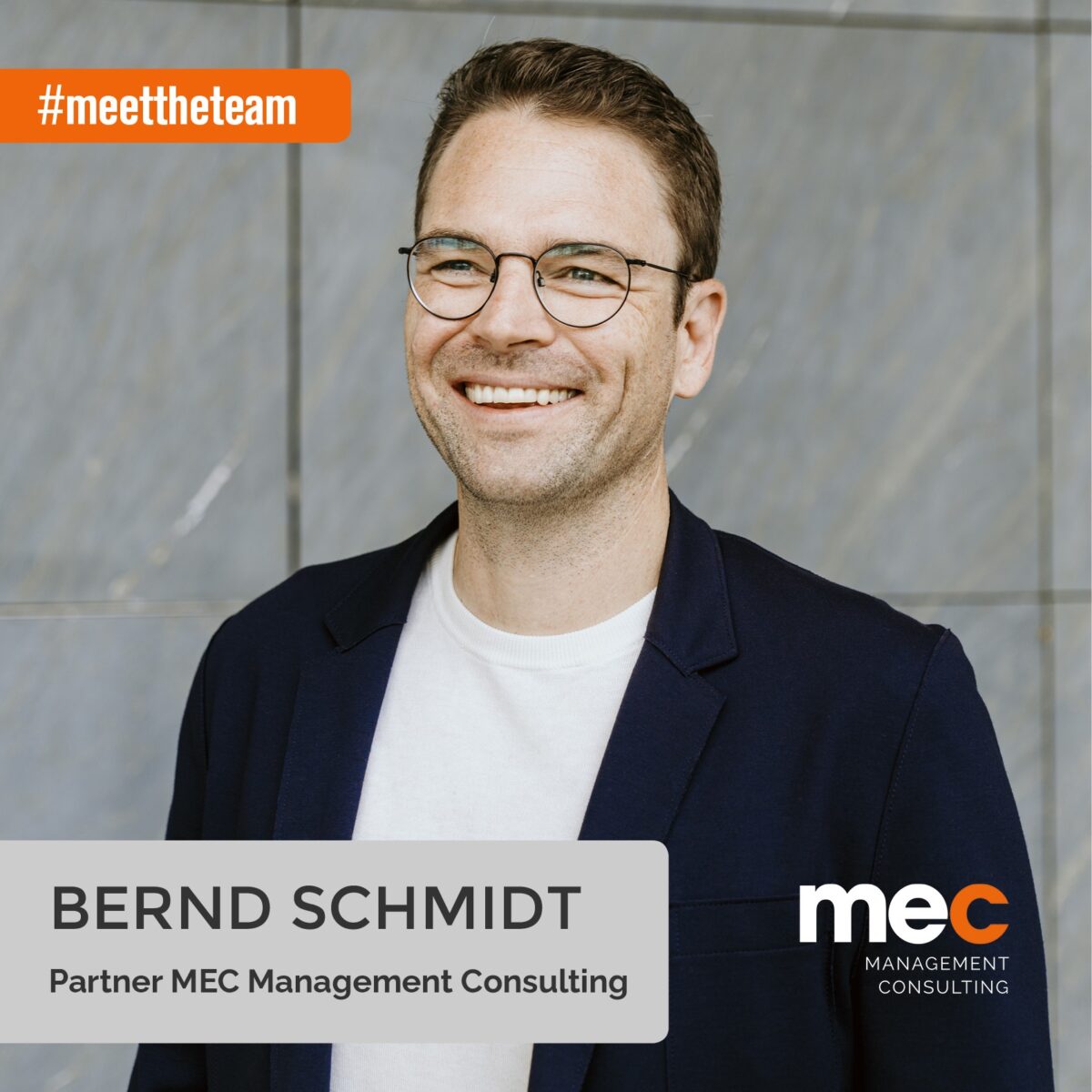 Neuer Partner der MEC Management Consulting: Bernd Schmidt - MEC Group